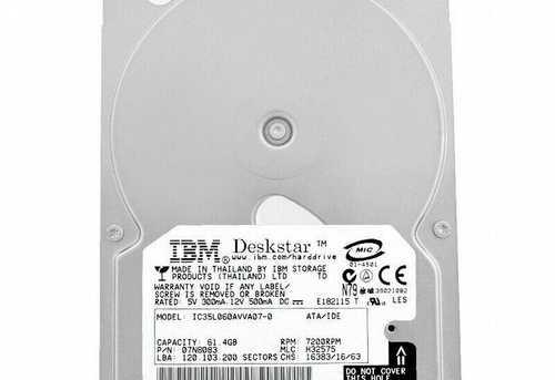 Жесткий диск IBM IC35L060avva07-0 61,4Gb 7200 IDE