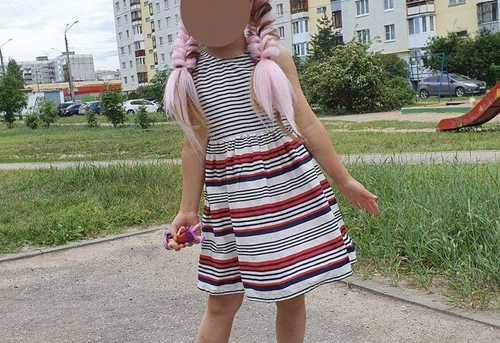Летнее нарядное платье для девочки 104 размер