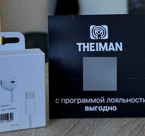 Наушники apple earpods type c