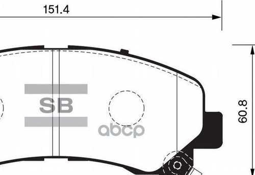 SP1409 колодки дисковые п. Isuzu D-Max 2.5D/TD