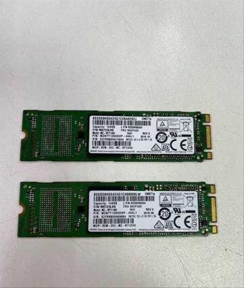 SSD бу M.2 SATA 128 gb Samsung CM871a 9979ч