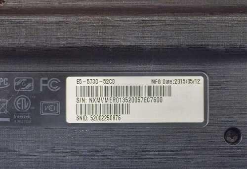 15.6" Ноутбук Acer Aspire E5-573G