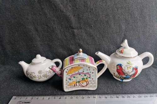 Чайники заварочные кукольные миниатюра Англия