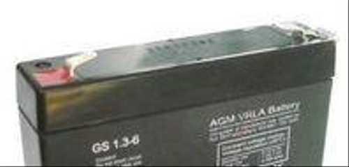 Аккумулятор GS 6v 1,3ah