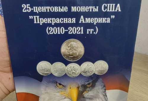 Наборы красная книга, центы США, Польша