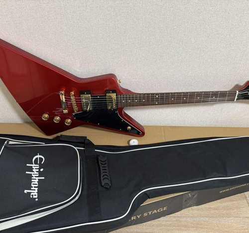 Новый Epiphone Explorer Ruby Red (Exclusive) + Gig