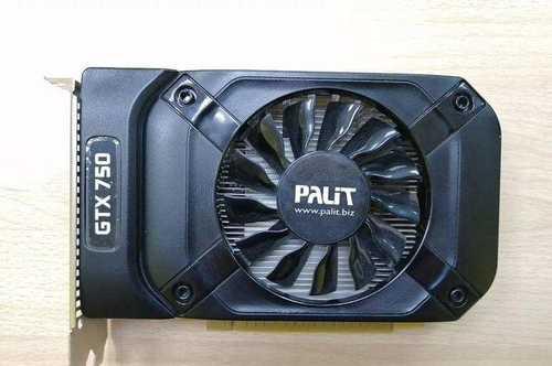 Видеокарта Nvidia Palit StormX OC GTX750 1Gb gddr5