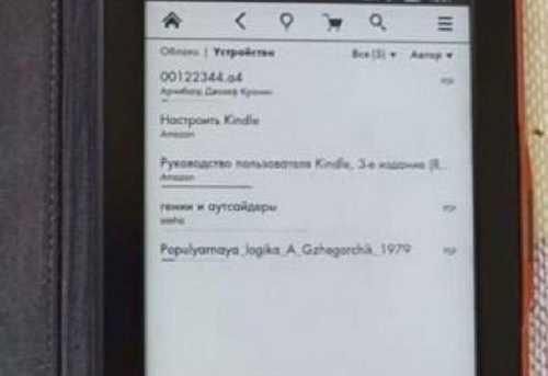 Электронная книга amazon Kindle