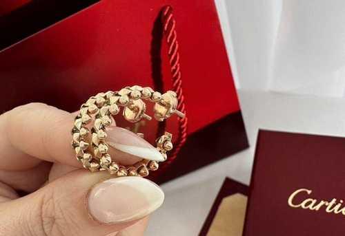 Серьги clash de cartier розовое золото