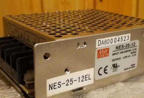 Блок питания nes -25W-12V