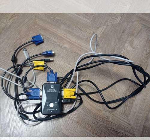 KVM-21UA переключатель свитч USB, VGA