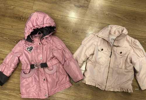 Куртки для девочки р-р 98-104
