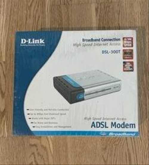 Adsl модем с интерфейсом Ethernet DSL-300T