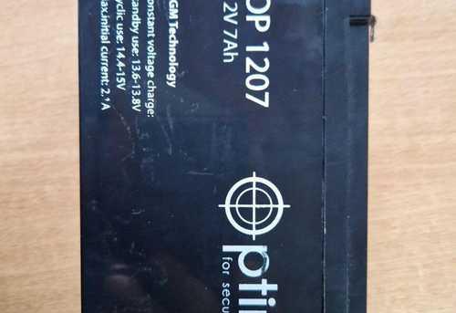 Аккумуляторная батарея OP 1207 12В 7 Ач