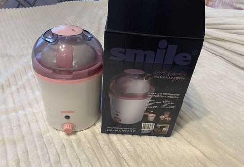 Йогуртница Smile MK 3001, белый/розовый