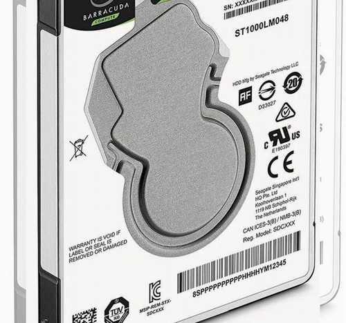 Новый жесткий диск 2.5" 1TB Seagate BarraCuda