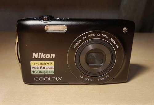 Компактный фотоаппарат Nikon coolpix s3300