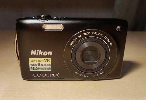 Компактный фотоаппарат Nikon coolpix s3300