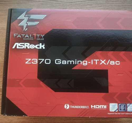 Мат. плата Asrock Fatal1ty z370 Gaming-ITX/ac