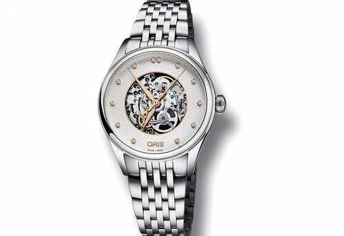 Женские часы Oris Artelier Skeleton Diamonds 33мм