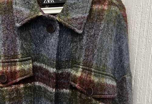 Вязаное пальто zara