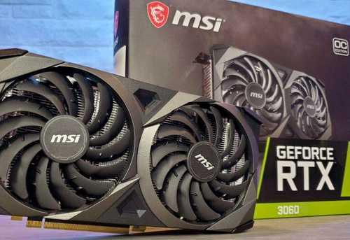 Видеокарта MSI ventus 2X nvidia GeForce RTX 3060 1