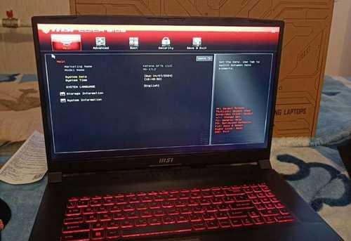 Игровой ноутбук msi 17.3 core i5 geforce 3050