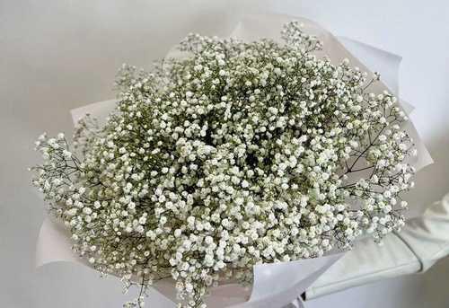 Букет цветов из белых Гипсофил