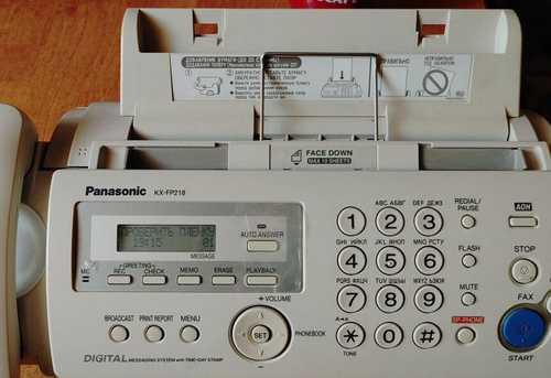 Факс телефон Panasonic KX-FP218