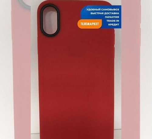Накладка силикон TPU Leather Case для iPhone X/Xs