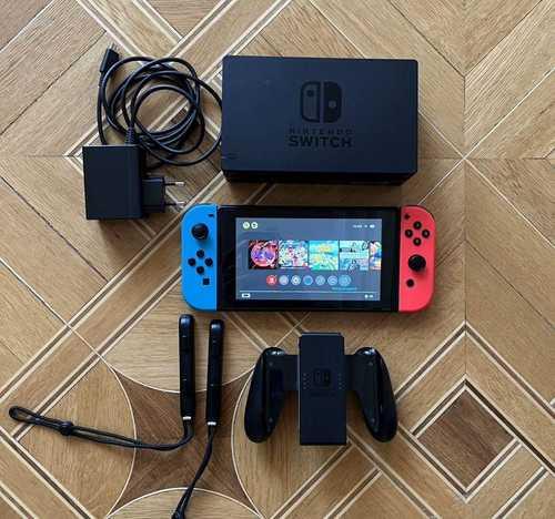 Nindendo Switch, полный комплект