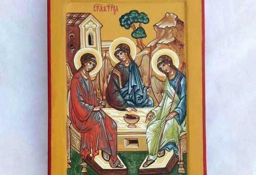 Рукописная икона Святой Троицы Икона под заказ