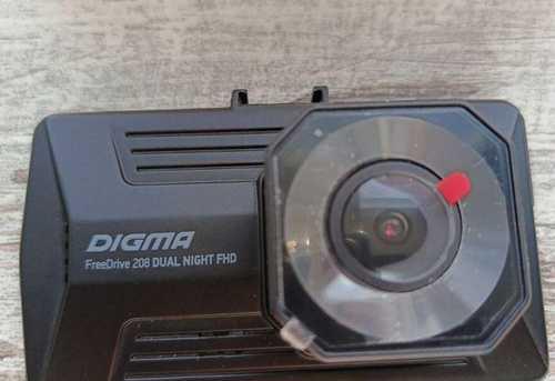 Видеорегистратор автомобильный новый Digma Dual