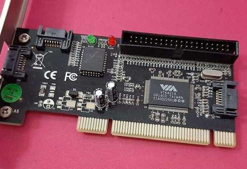 PCI контроллер sata-IDE Gembird SATA3
