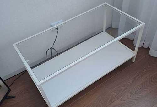 Журнальный столик IKEA со стеклом