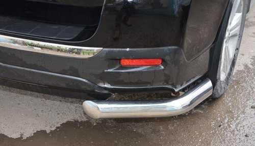 Защита заднего бампера Toyota Highlander 2010