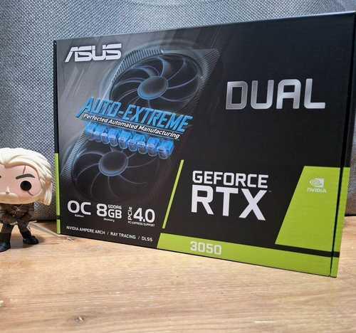 Видеокарта asus nvidia GeForce RTX 3050 8 gb