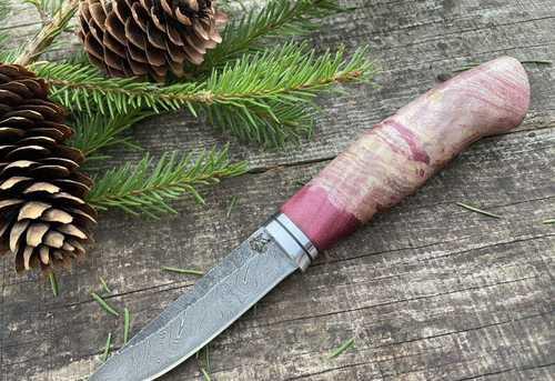 Финский нож дамасская сталь
