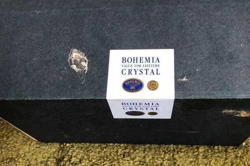 Набор поднос+молочник+сахарница Bohemia Crystal