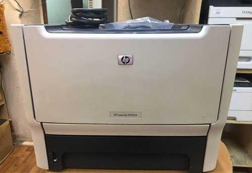 Принтер HP LaserJet P2015d+провода(без картриджа)
