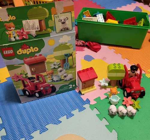 Lego duplo фермерский трактор и животные