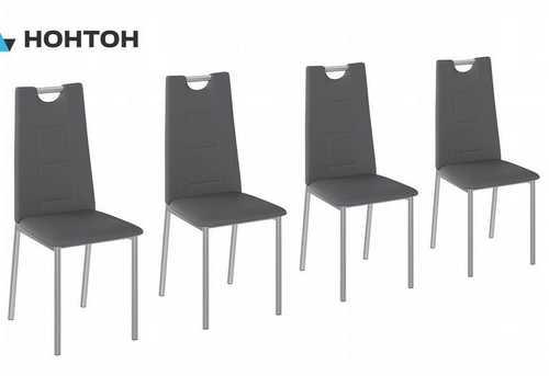 Комплект стульев Орлеан серый / хром