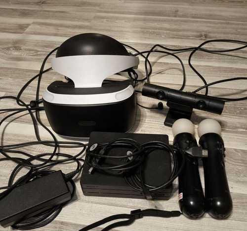 Шлем sony ps4 VR, комплект с камерой и джойстиками