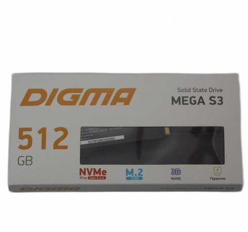 Накопитель SSD M.2 2280 512GB Digma dgsm3512GS33T