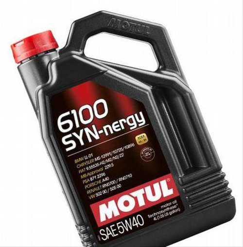 Моторное масло motul 6100 SYN-clean SAE 5W40 4L