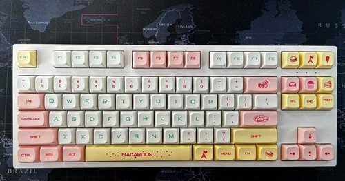 Кейкапы pbt xda "Sweet Macaroon EN" 125 шт