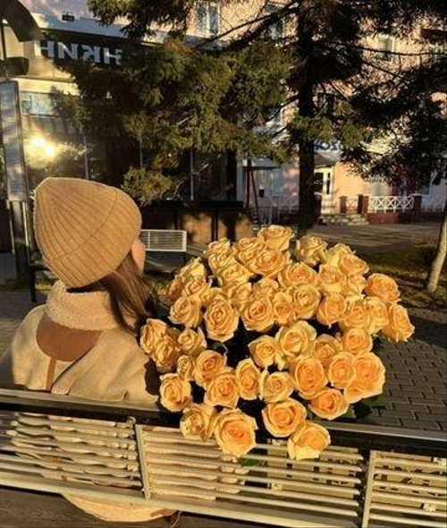 Розы голландские с доставкой 51 шт