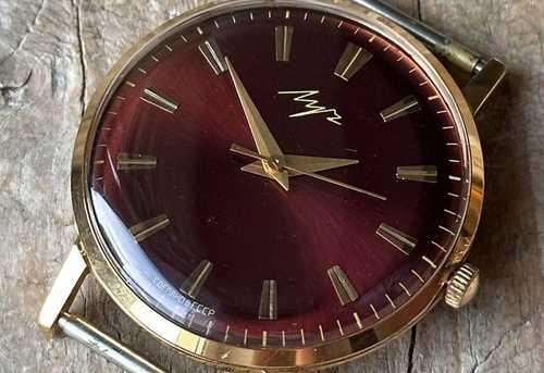 Советские тонкие часы Луч 2209 позолота AU10 СССР