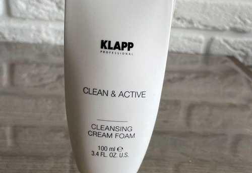 Очищающая крем-пенка clean&active Klapp