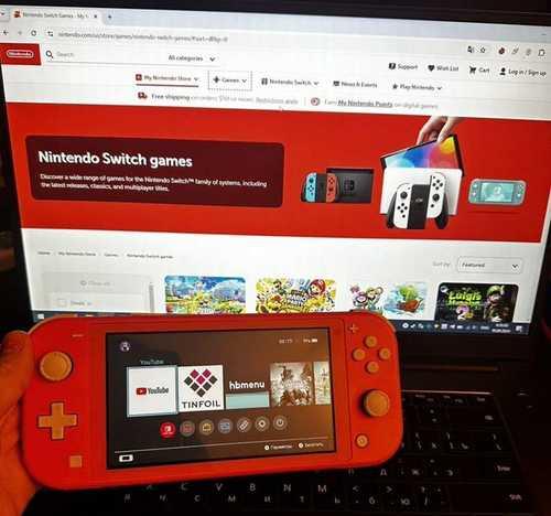 Nintendo switch прошитая с играми